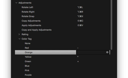 Capture One Custom Keyboard Shortcuts