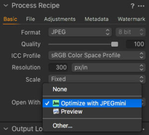 JPEGmini Plugin for Capture One 12