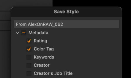 Five Ideas for Style Shortcuts in Capture One