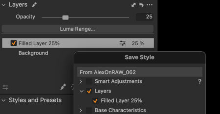 Five Ideas for Style Shortcuts in Capture One