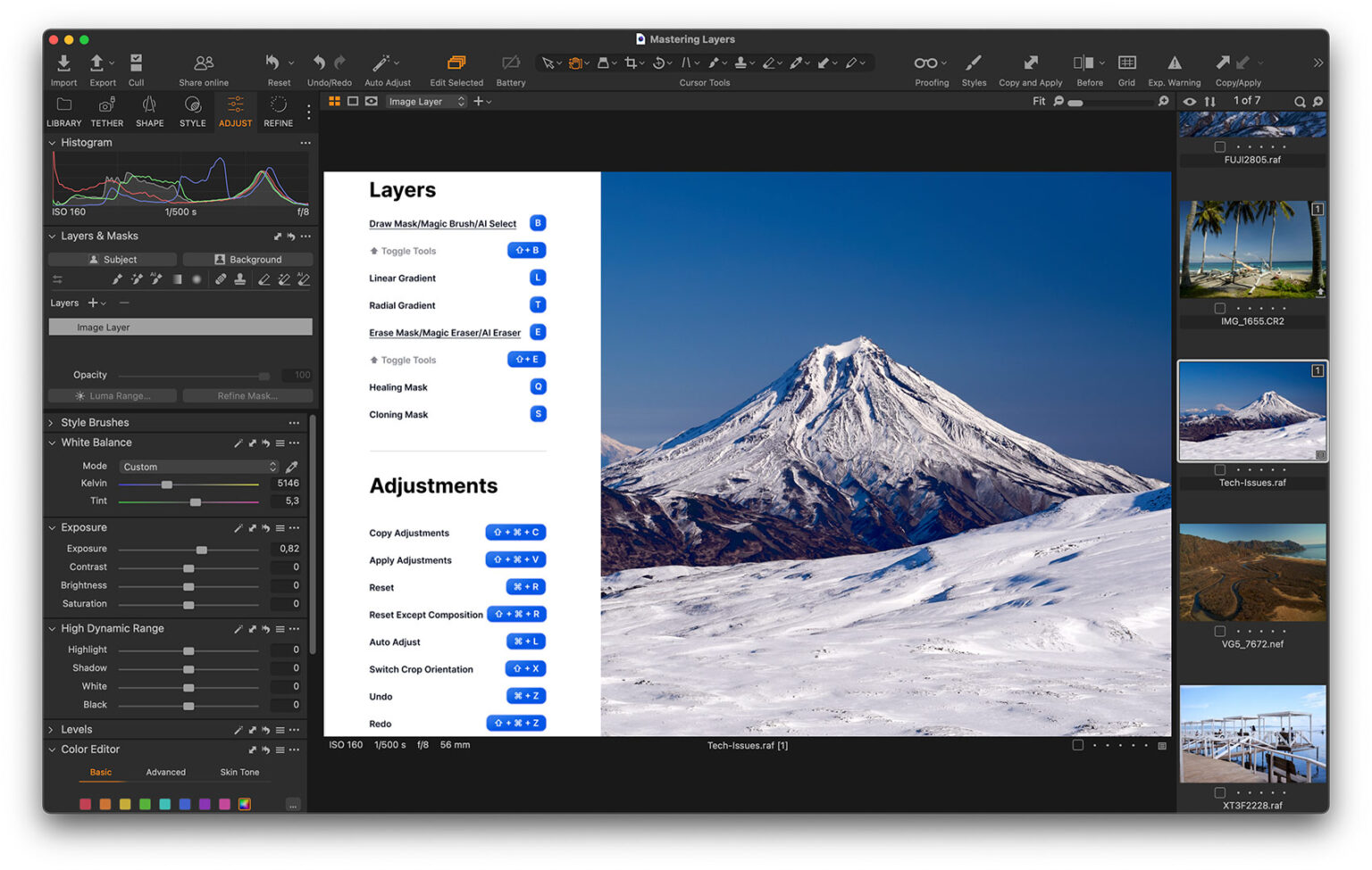 Capture One Shortcuts And Speed Edit Keys Capture One Pro Tutorials